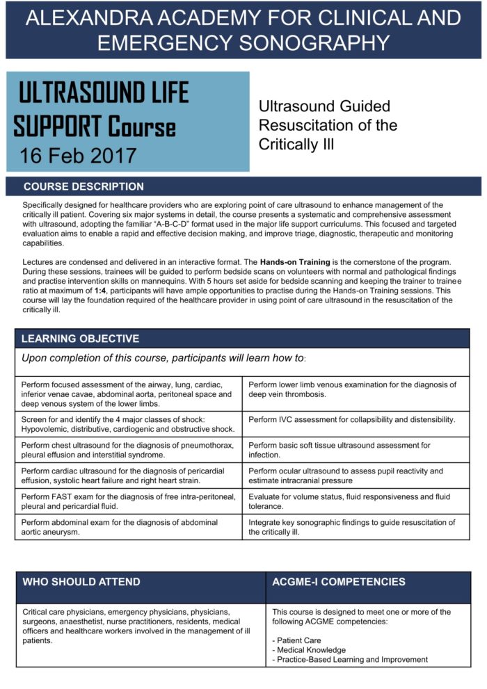AACES Ultrasound Life Support Course – POCUS Academy
