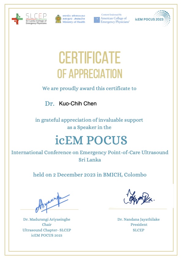 My honor to be part of icEM POCUS – POCUS Academy